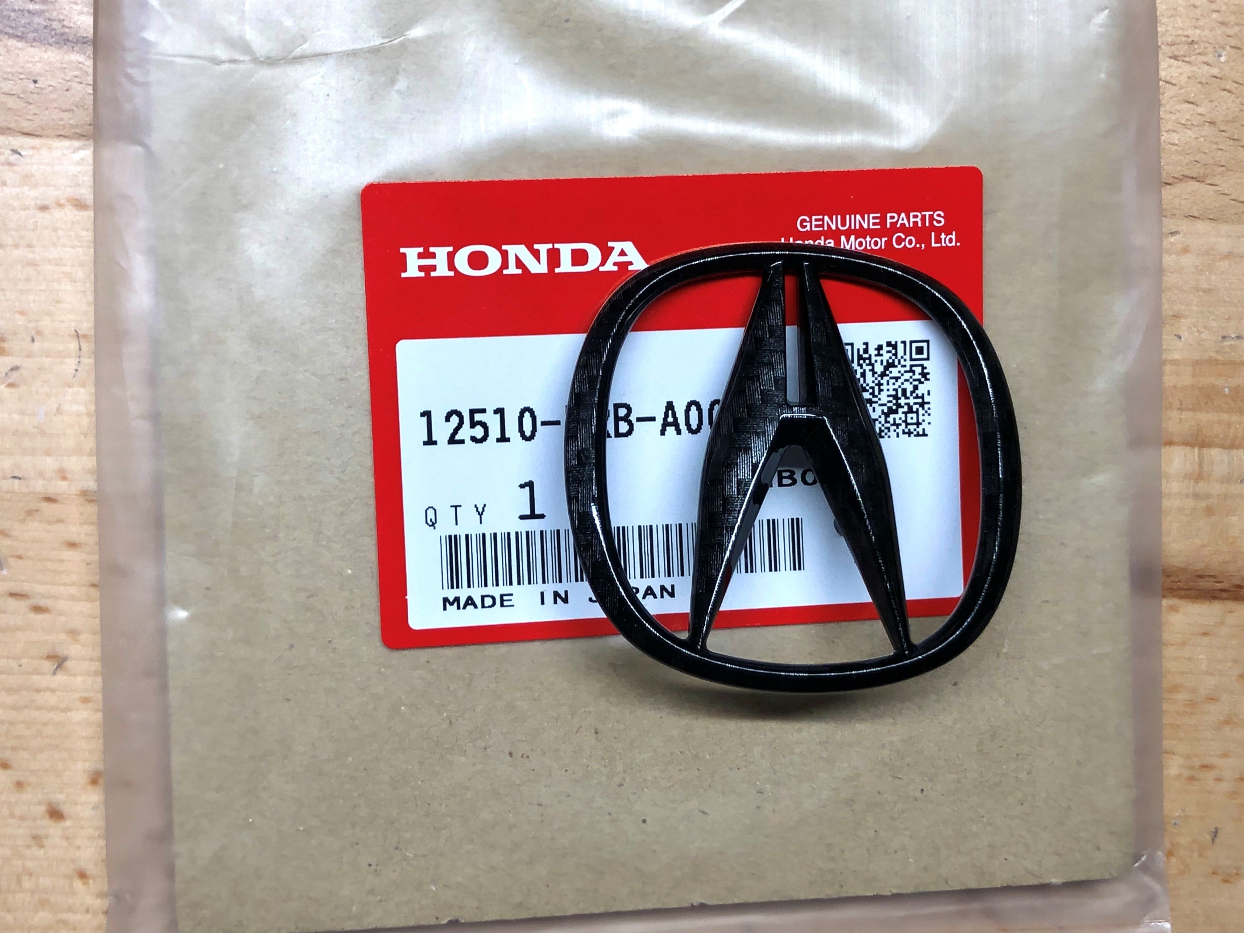 Acura Engine Cover Carbon Fiber Emblem NSX RSX – Deep Blue Chrome