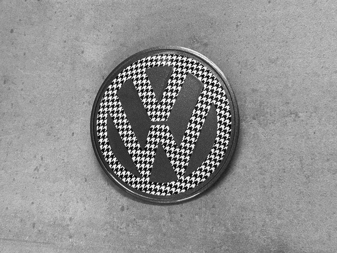 Volkswagen Beetle 98-05 Houndstooth Front Hood Emblem OEM – Deep Blue ...