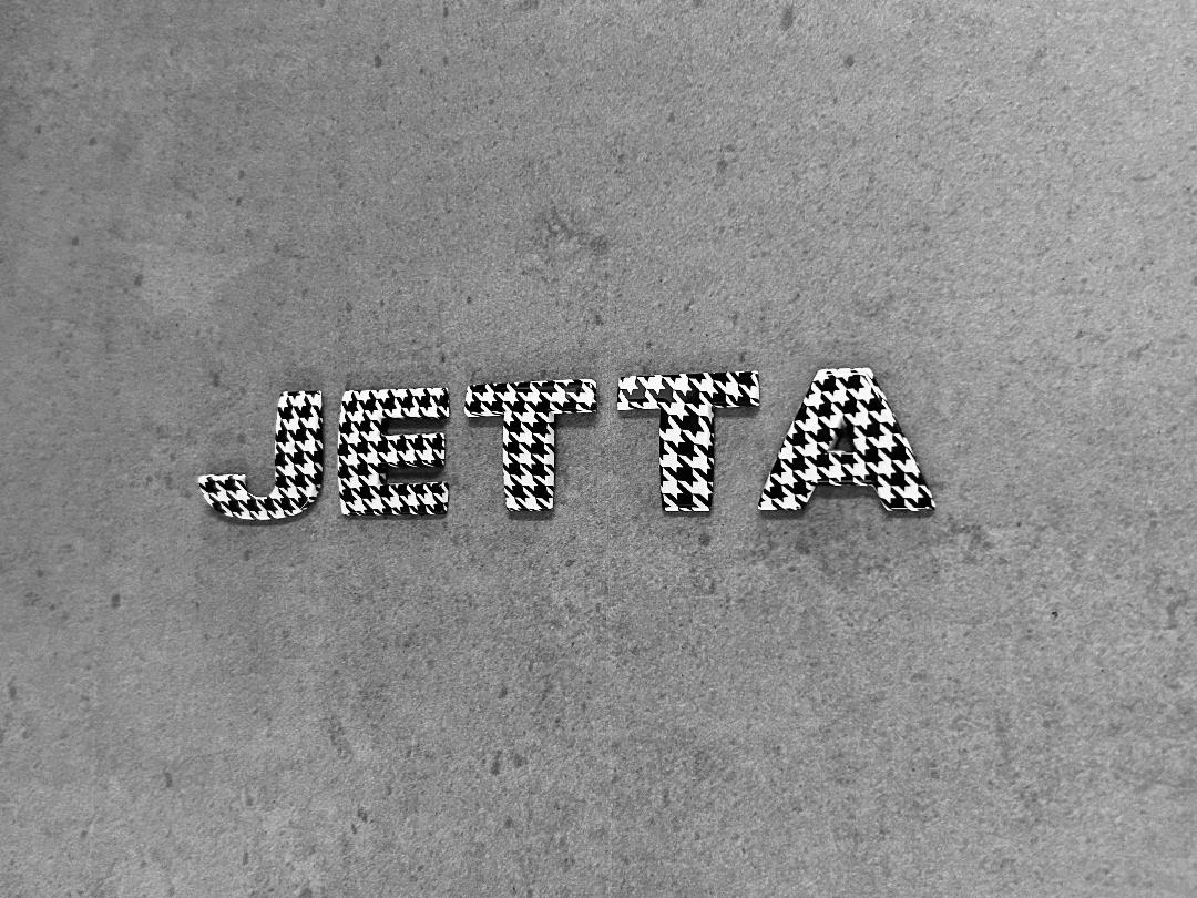 Volkswagen Jetta Mk4 Houndstooth Rear Nameplate OEM Letters – Deep Blue ...