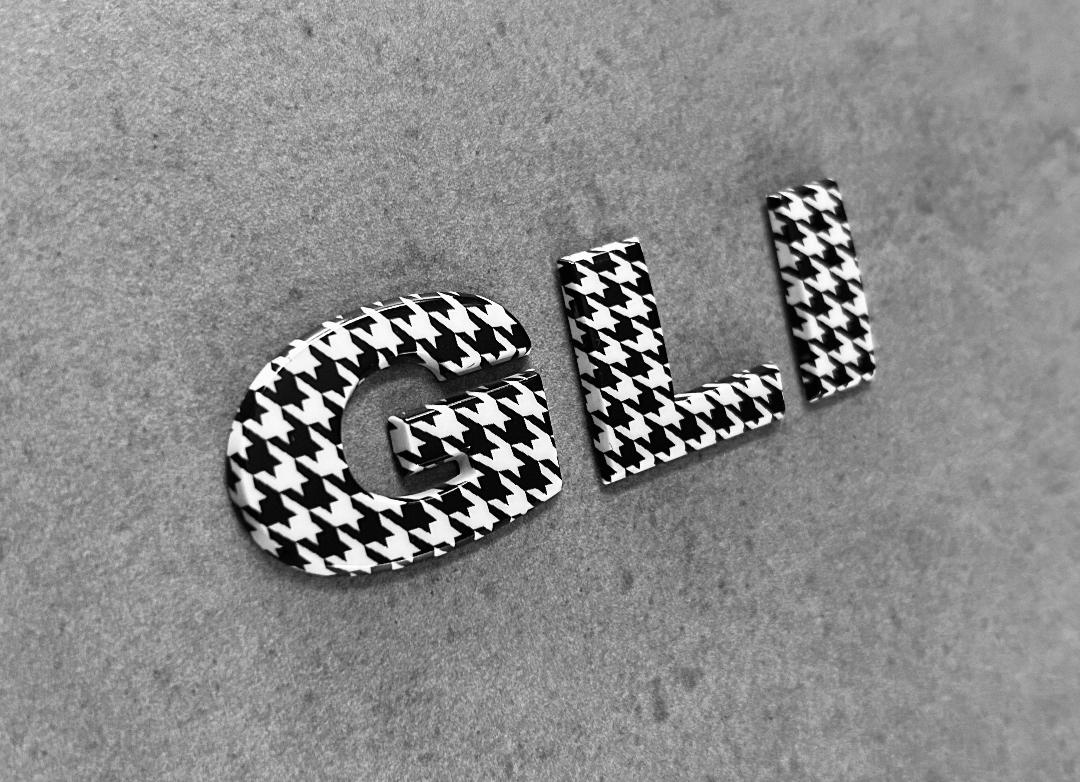 Volkswagen GLI Houndstooth Rear Nameplate OEM Jetta Mk6 Emblem – Deep ...