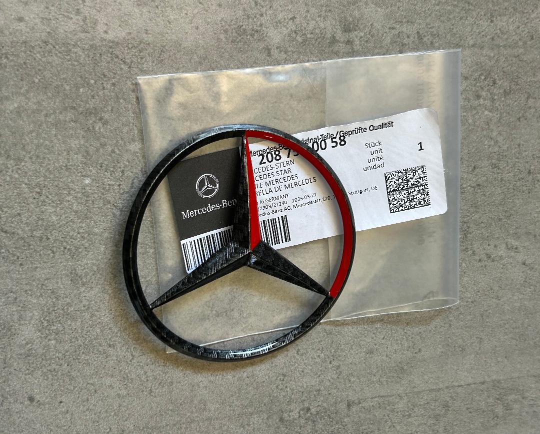 Mercedes CLK W208 E W210 Carbon Fiber or Houndstooth Rear Star – Deep ...