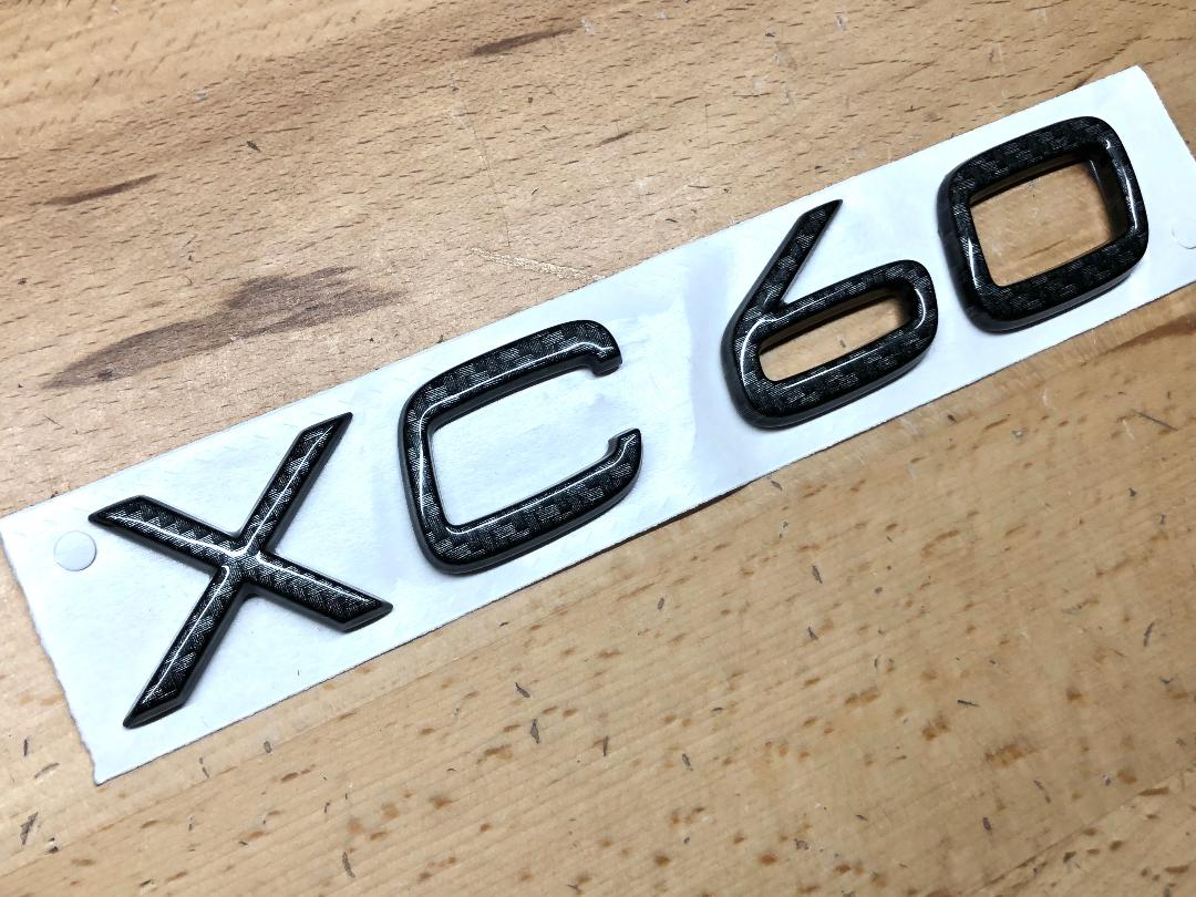 Volvo XC60 Black Carbon Fiber Emblem 13-25 OEM – Deep Blue Chrome