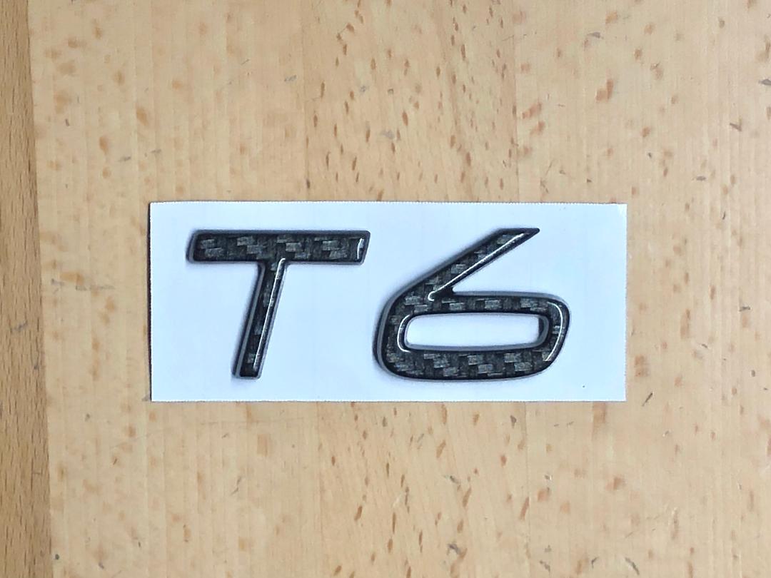 Volvo T6 13-25 Black Carbon Fiber Emblem OEM – Deep Blue Chrome