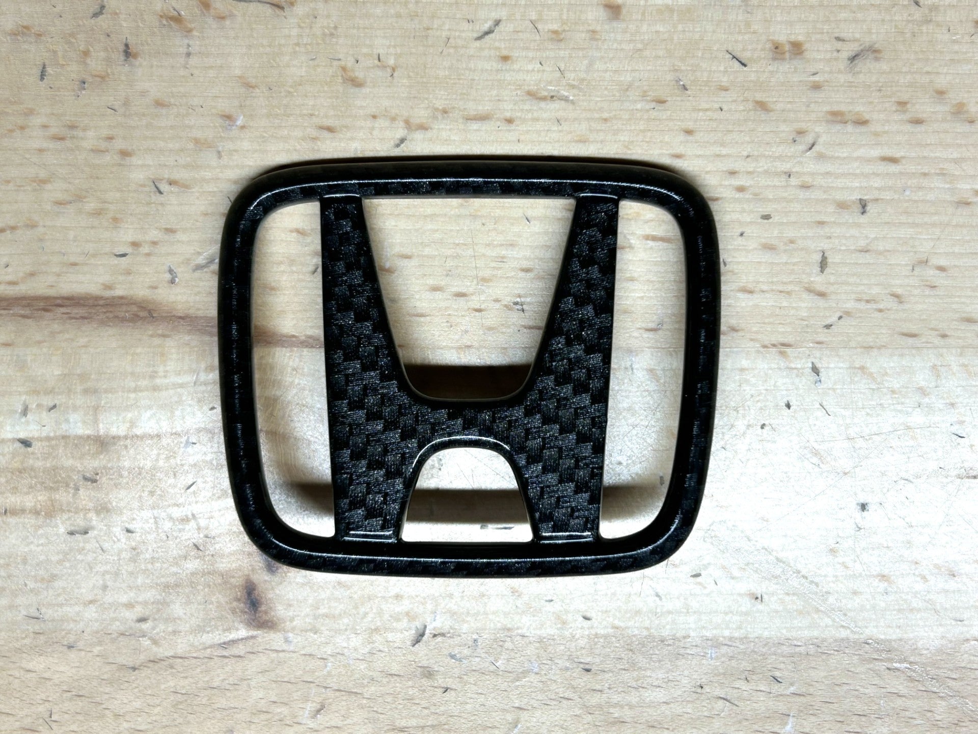 Honda Prelude Carbon Fiber Effect Front Hood Emblem – Deep Blue Chrome