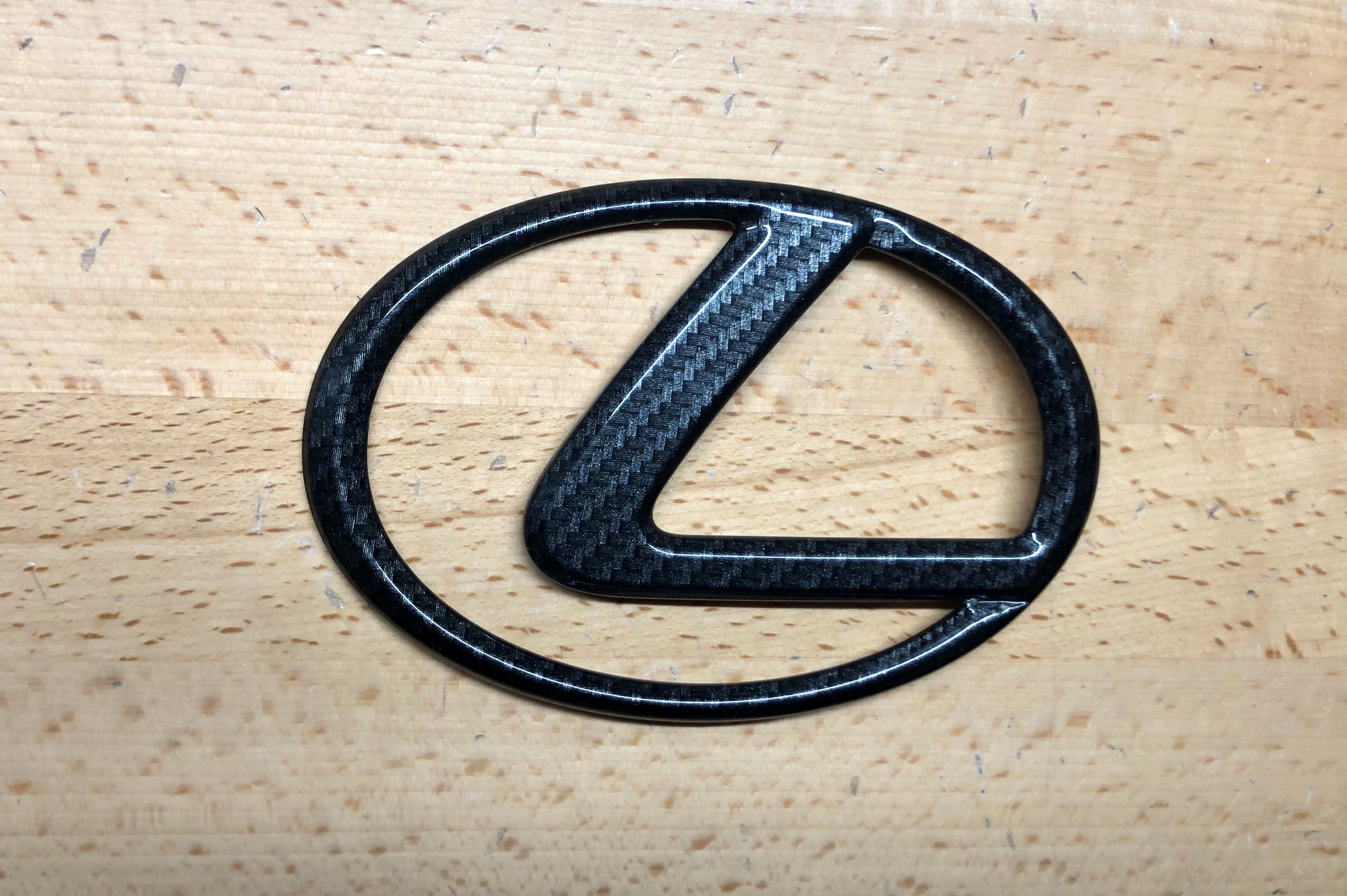 Lexus GX470 03-09 Carbon Fiber Effect Rear Emblem – Deep Blue Chrome