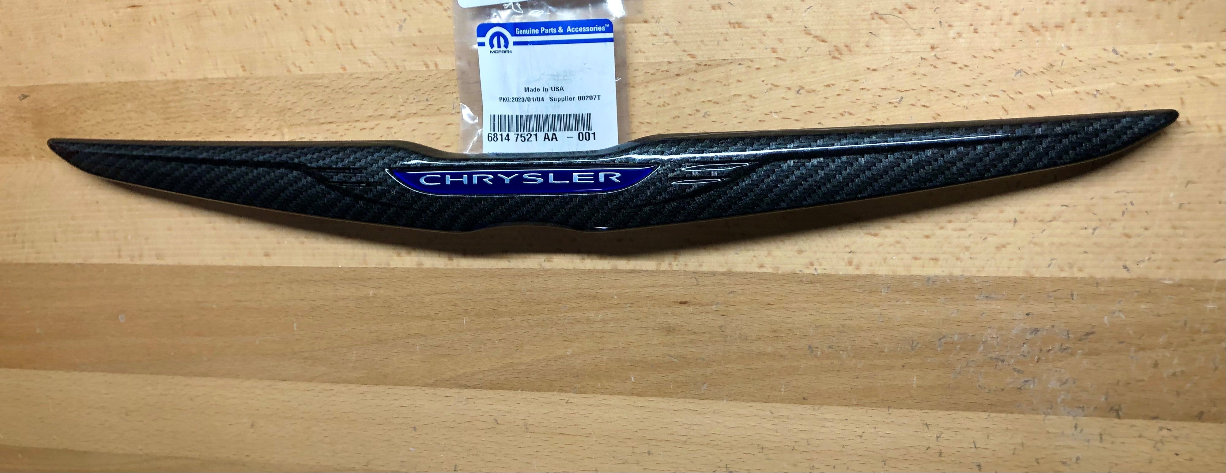 Chrysler 300 Carbon Front Wing Emblem 2011-2014 – Deep Blue Chrome