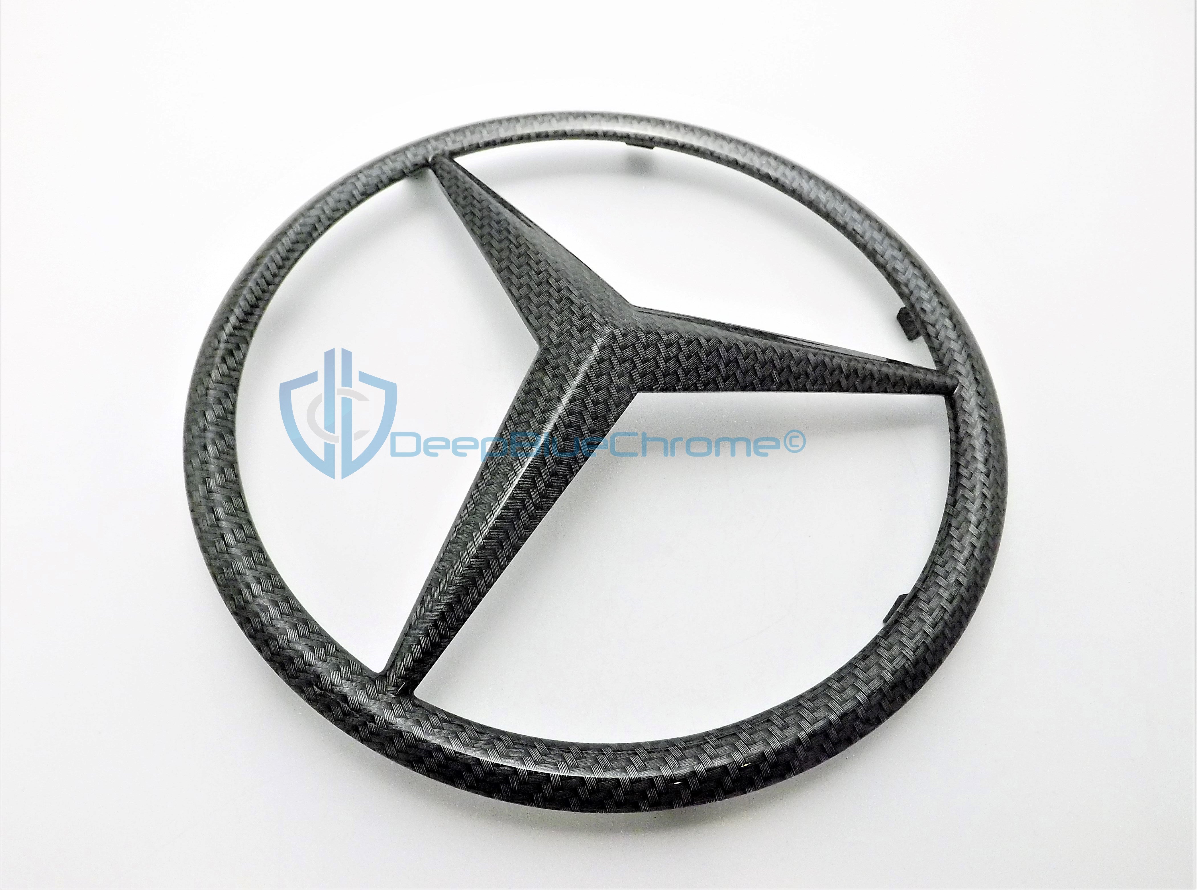 MB SL-Class Carbon Fiber Front Grille Emblem Genuine OEM Star Badge Lo ...