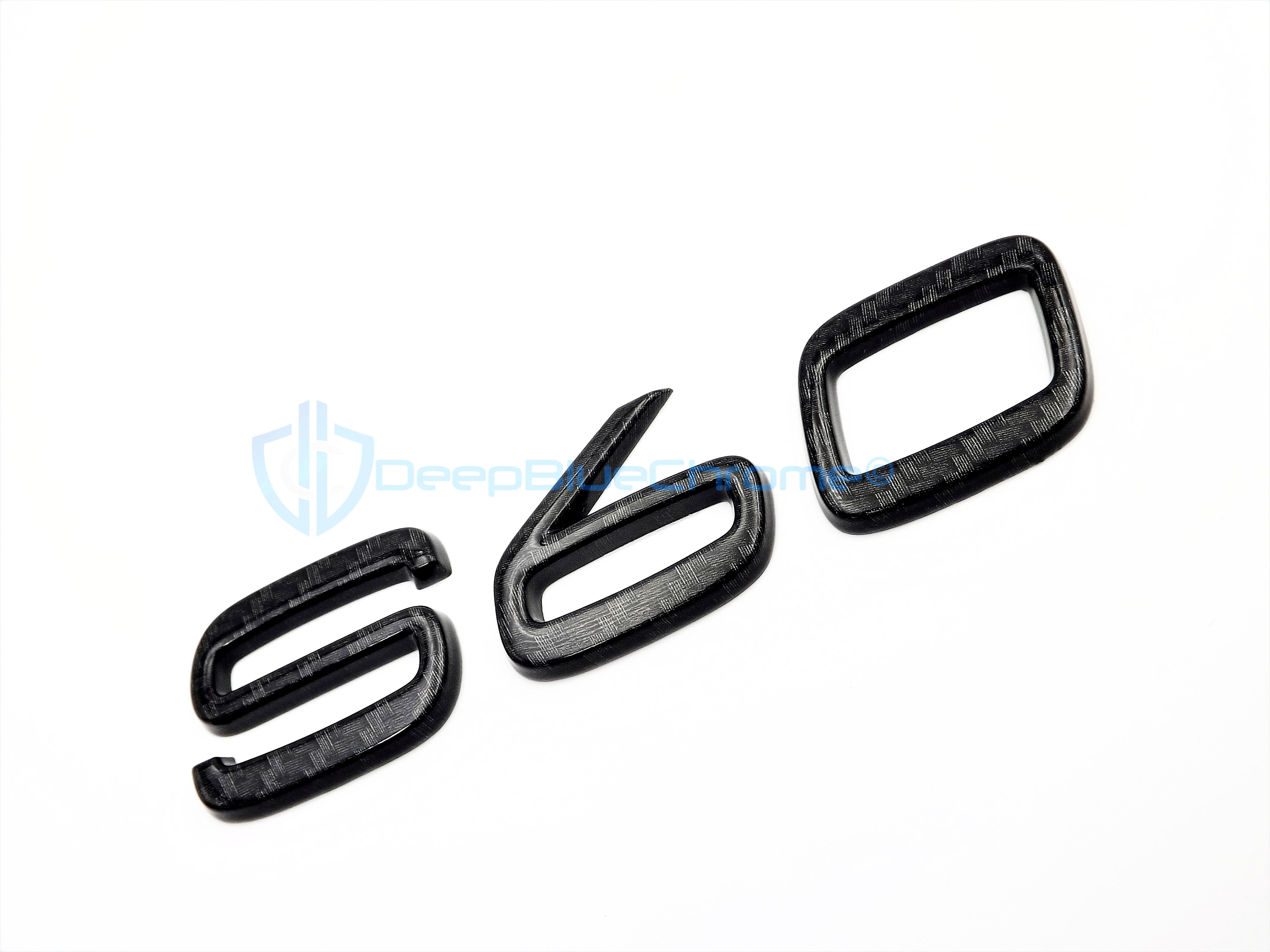 Volvo S60 Carbon Fiber Emblem 13-22 OEM – Deep Blue Chrome
